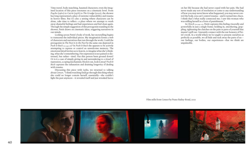 2023 Lydia Pettit In Your Anger, I See Fear · Galerie Judin